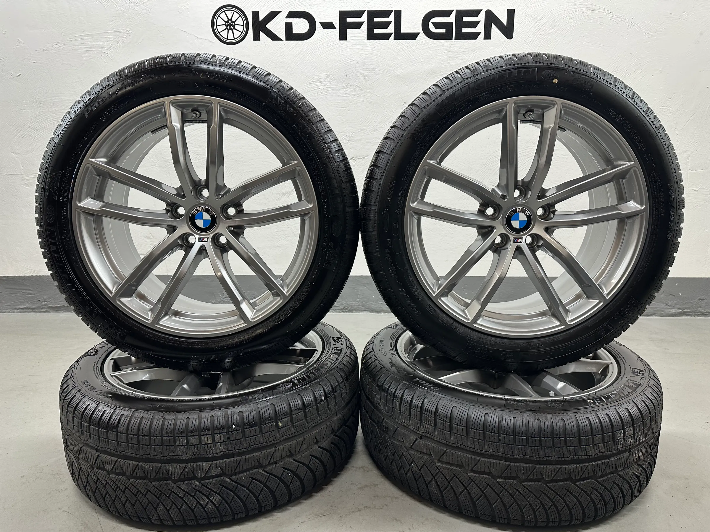 Original BMW 5er G30 G31 M662 18 Zoll Winterräder M Doppelspeiche 662M ...